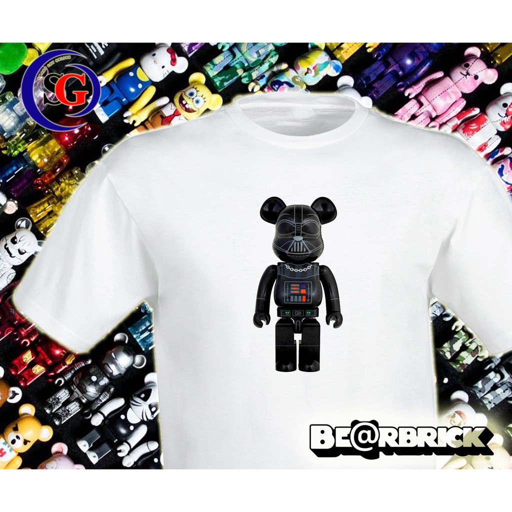STAR WARS STARWARS BEARBRICK LIMITED EDITION WHITE GRAPHIC T SHIRT ...