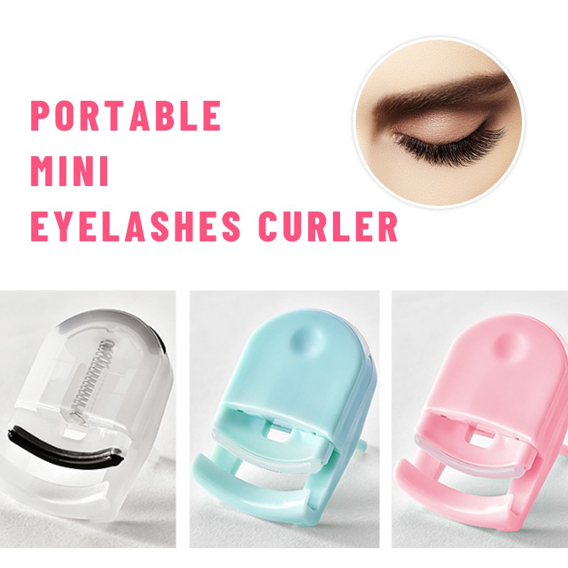 Mikiwilash Eyelash Curler Mini Curling Portable Wide Angle Plastic