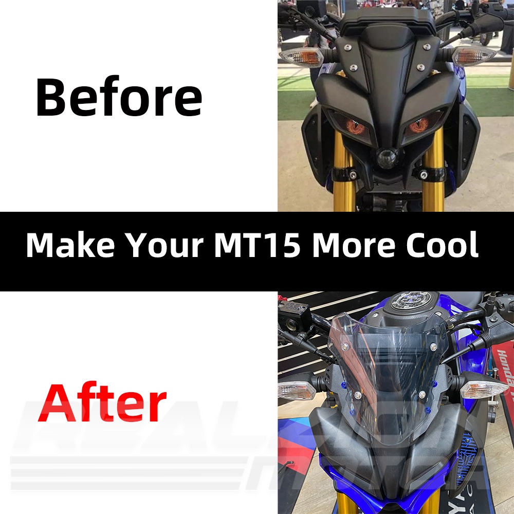 2021 Motorcycle For YAMAHA MT15 Visor Windshield MT-15 MT 15 2019 2020 ...