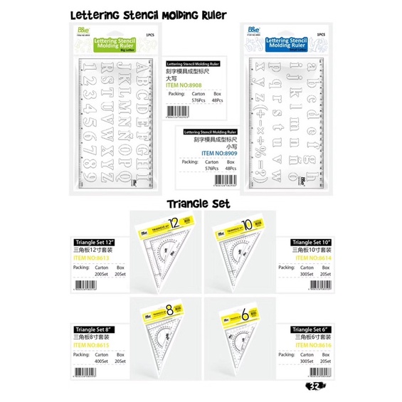 TRIANGLE SET , RULER SET , T-SQUARE.,HALF CIRCLE RULLER,TRIANGLE RULLER ...