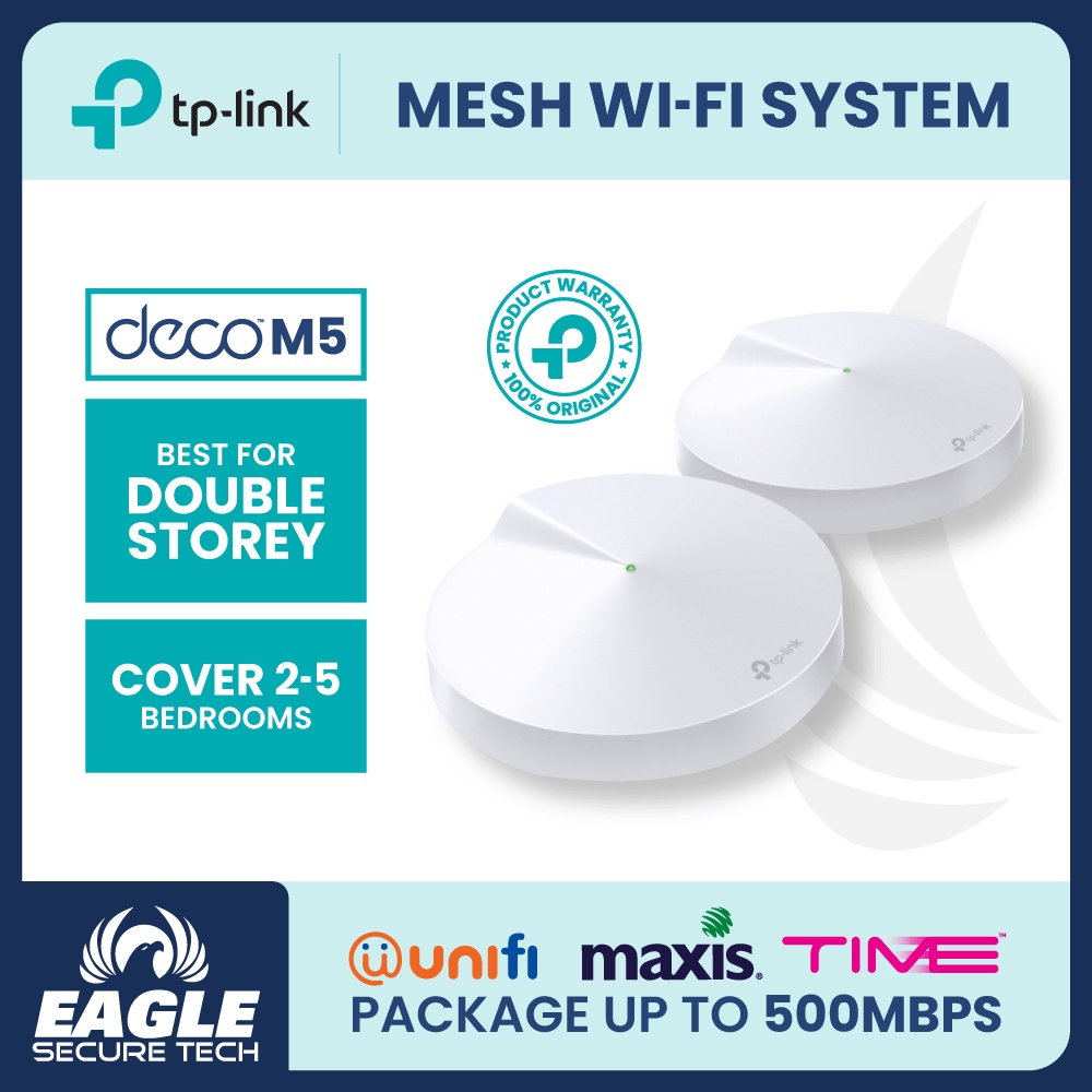 TP-LINK Deco M5 | AC1300 MU-MIMO | Dual Band Whole Home | Mesh WiFi ...