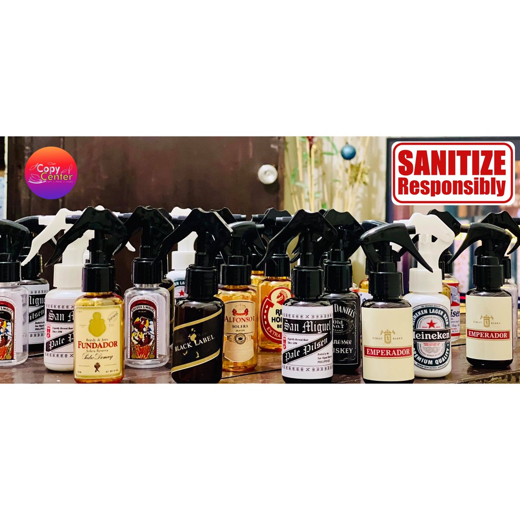 Trigger spray bottle | Alcohol spray | Liquor bottle | 75mL with ...