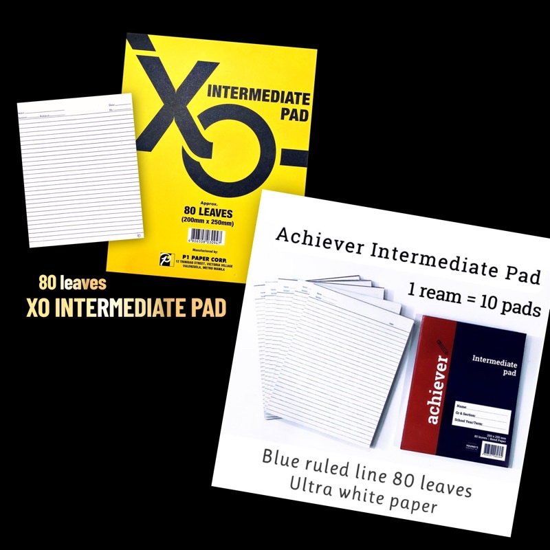 Intermediate pad 80 leaves 5 pads white pad | Shopee Philippines