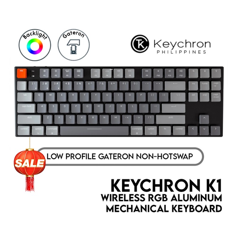 Keychron K1 Mechanical Keyboard (Tenkeyless, Wired/Bluetooth, RGB ...