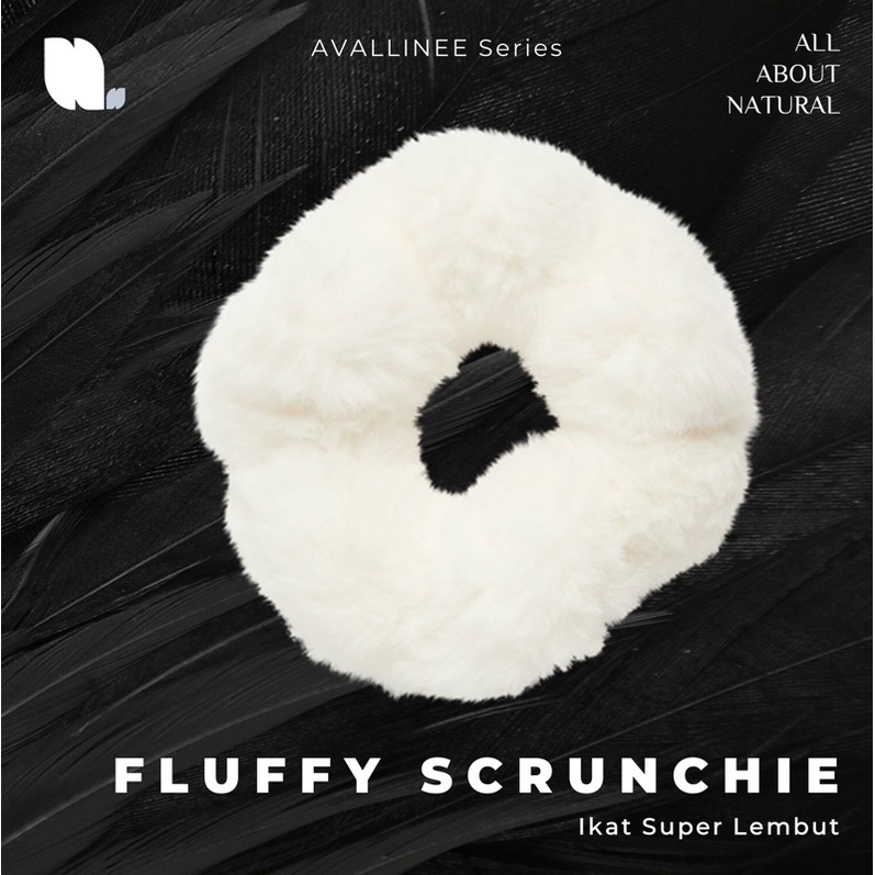 Fluffy SCRUNCHIE (WHITE) | Shopee Philippines