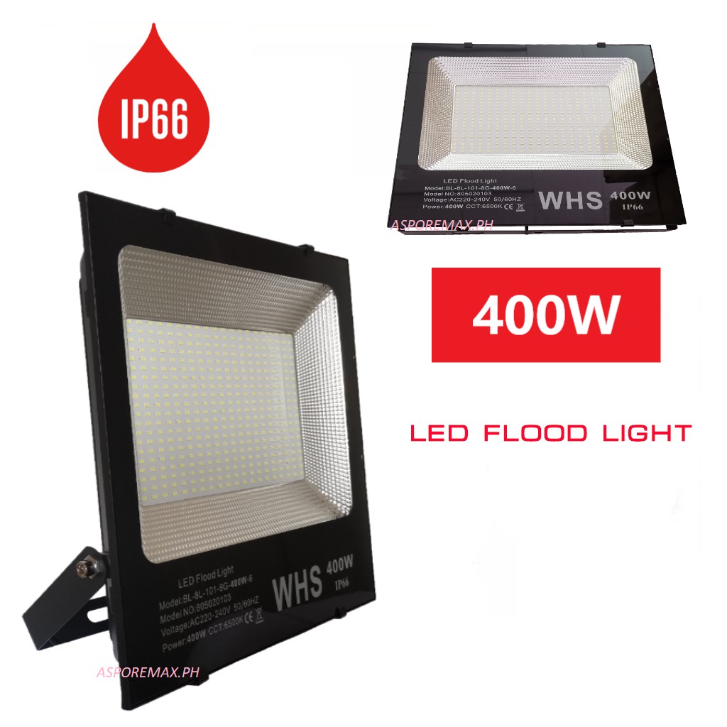 300W 400W 500W 600W LED Flood Light IP66 Waterproof WHS Outdoor | Shopee Philippines
