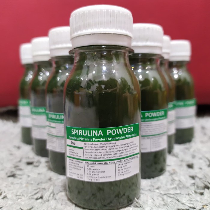 Spirulina POWDER SPIRULINA POWDER ORIGINAL 50gram For Fish | Shopee ...
