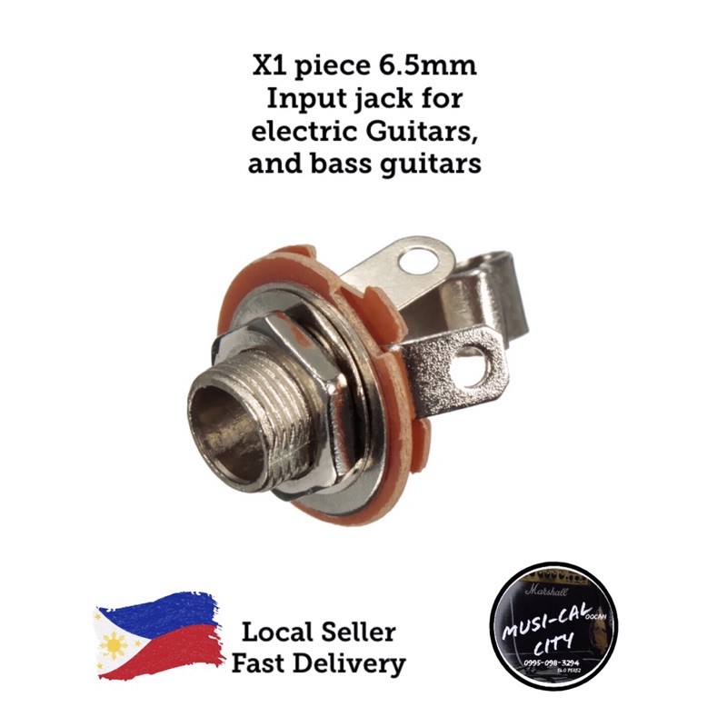 Input jack For strat telecaster and other guitar modification | Shopee ...