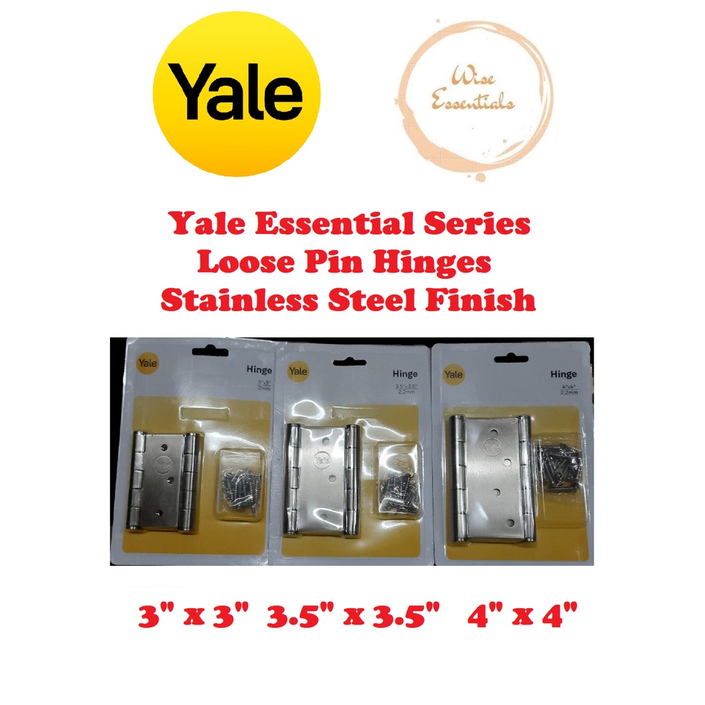 YALE Essential Series Loose Pin Hinges Stainless Steel Finish | Shopee ...