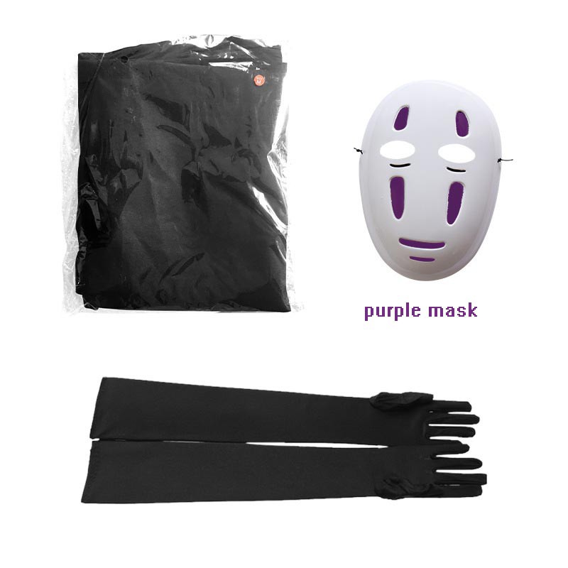 SATCOPY No Face Man Anime Miyazaki Hayao Spirited Away Cosplay Cloak ...