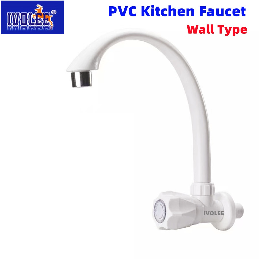 IVOLEE PVC Gooseneck kitchen Faucet White IV-2033 | Shopee Philippines