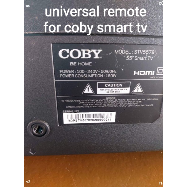 coby smart tv remote model STV5578(universal)100% na gagana sa tv mo ...