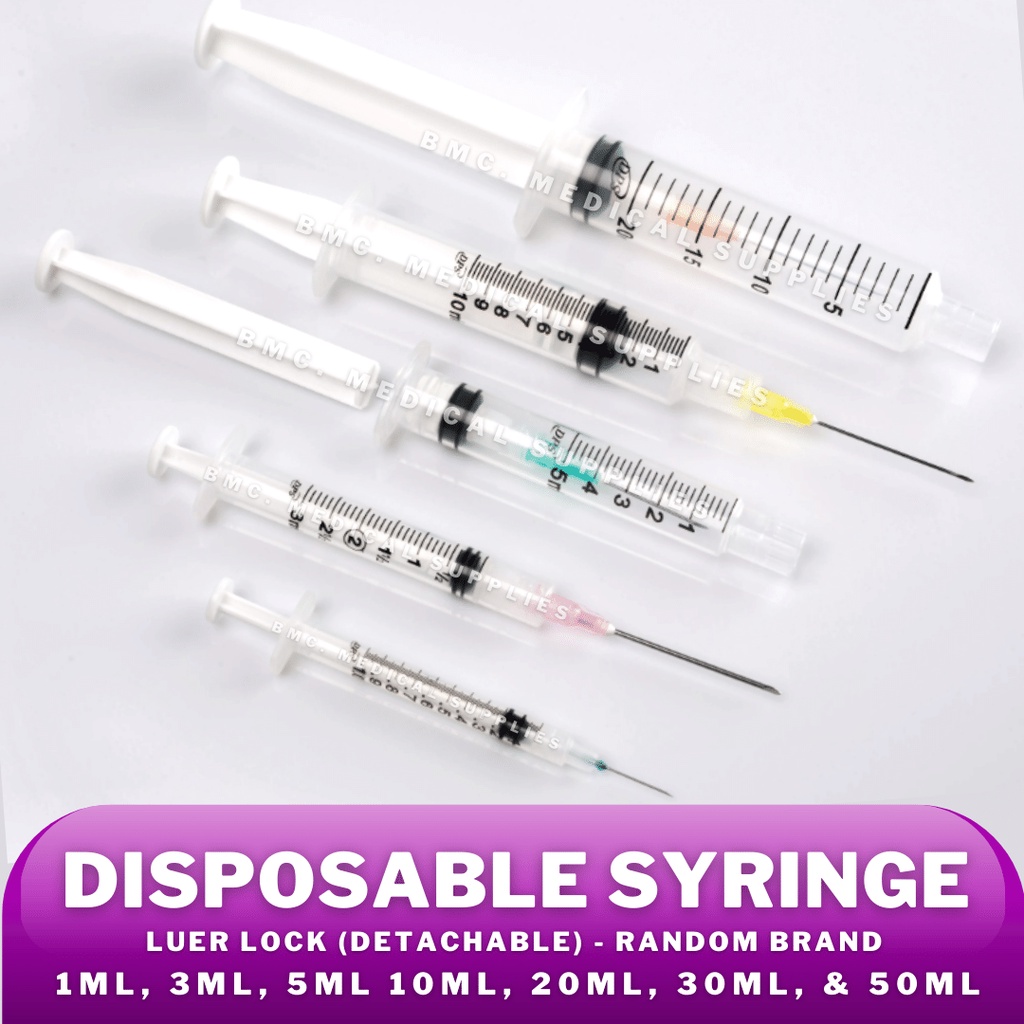 Disposable Syringes sterile All Sizes Assorted Brand | Shopee Philippines