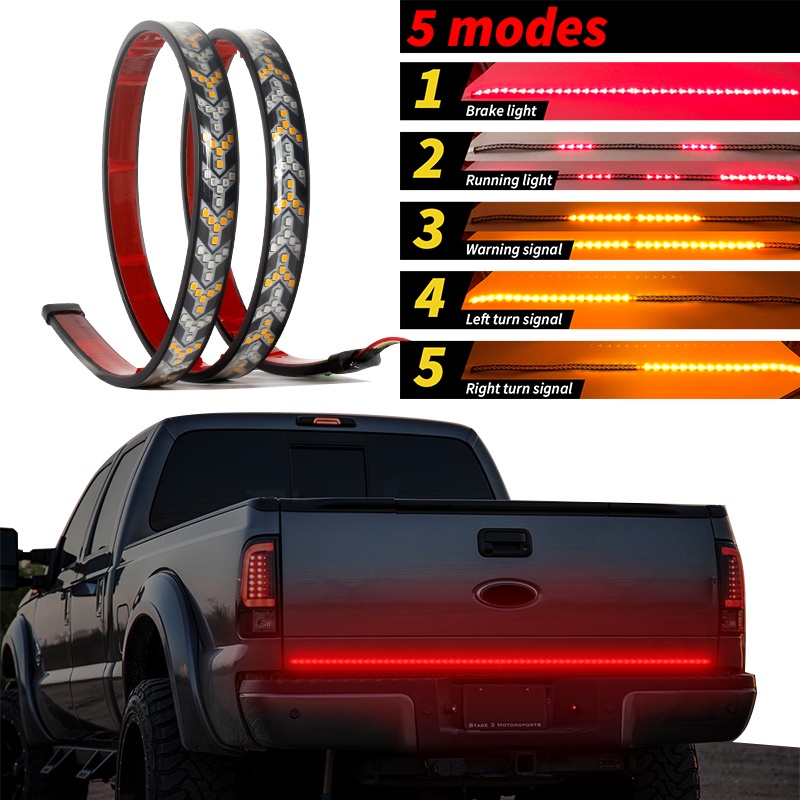 12V 24V Car LED Tail Light Strip For Pickup Trailer SUV LED Tailgate ...