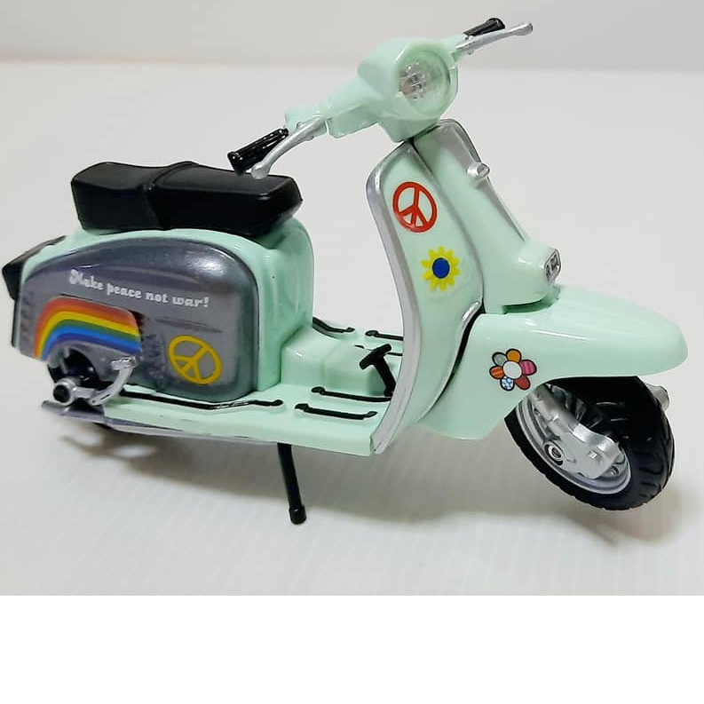 Motorbike Model-Vespa Scooter There Are 6 Types 4.5-Inch Car Length ...