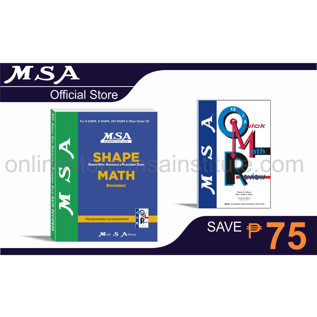 Senior High School (SHAPE) Math Reviewer and Quick Math Reviewer ...
