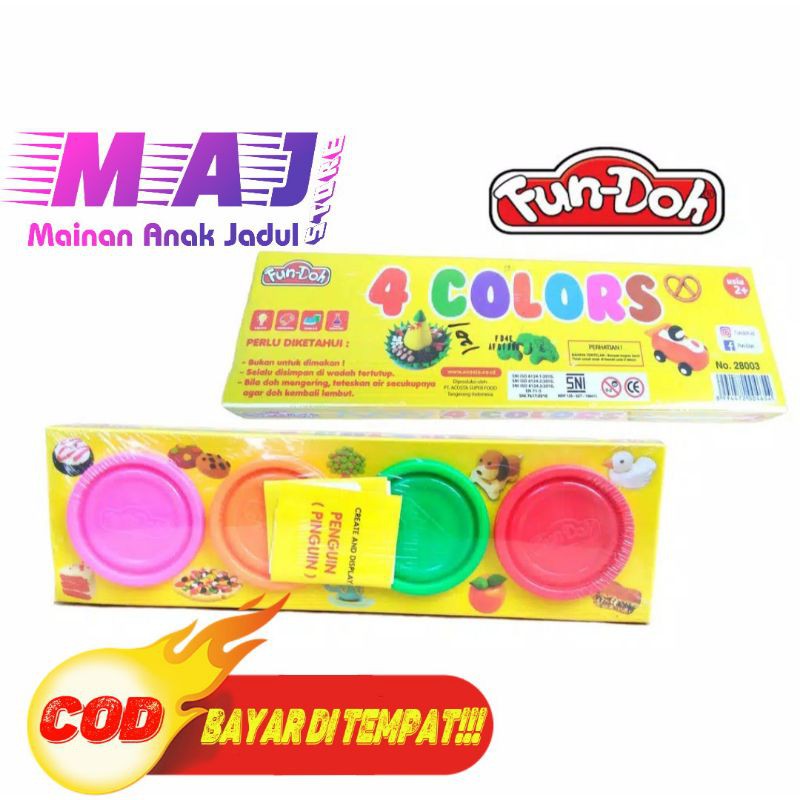 Fun doh Contents 4 Color Random fundoh Refill / Girls Toys / Boys Toys ...