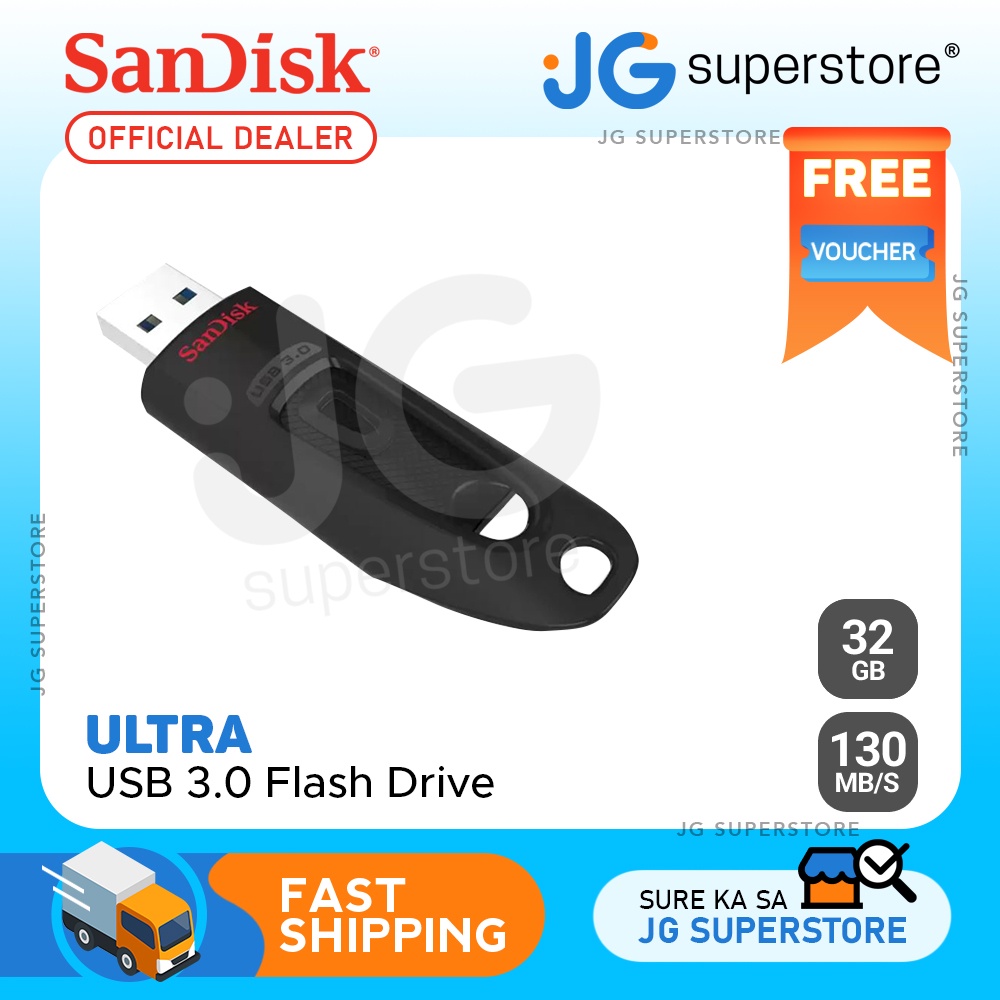 SanDisk Ultra Multi Region USB 3.0 Flash Drive with 130mb/s Speed (16GB ...