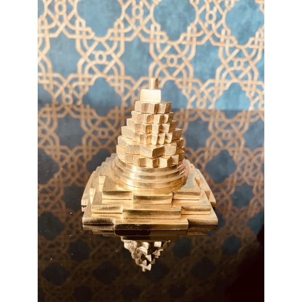 Brass Maha meru shri chakra shree yantra vastu correction 3x3 inch ...