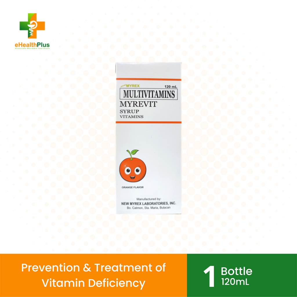 Myrevit (Multivitamins) Syrup 120ml | Shopee Philippines