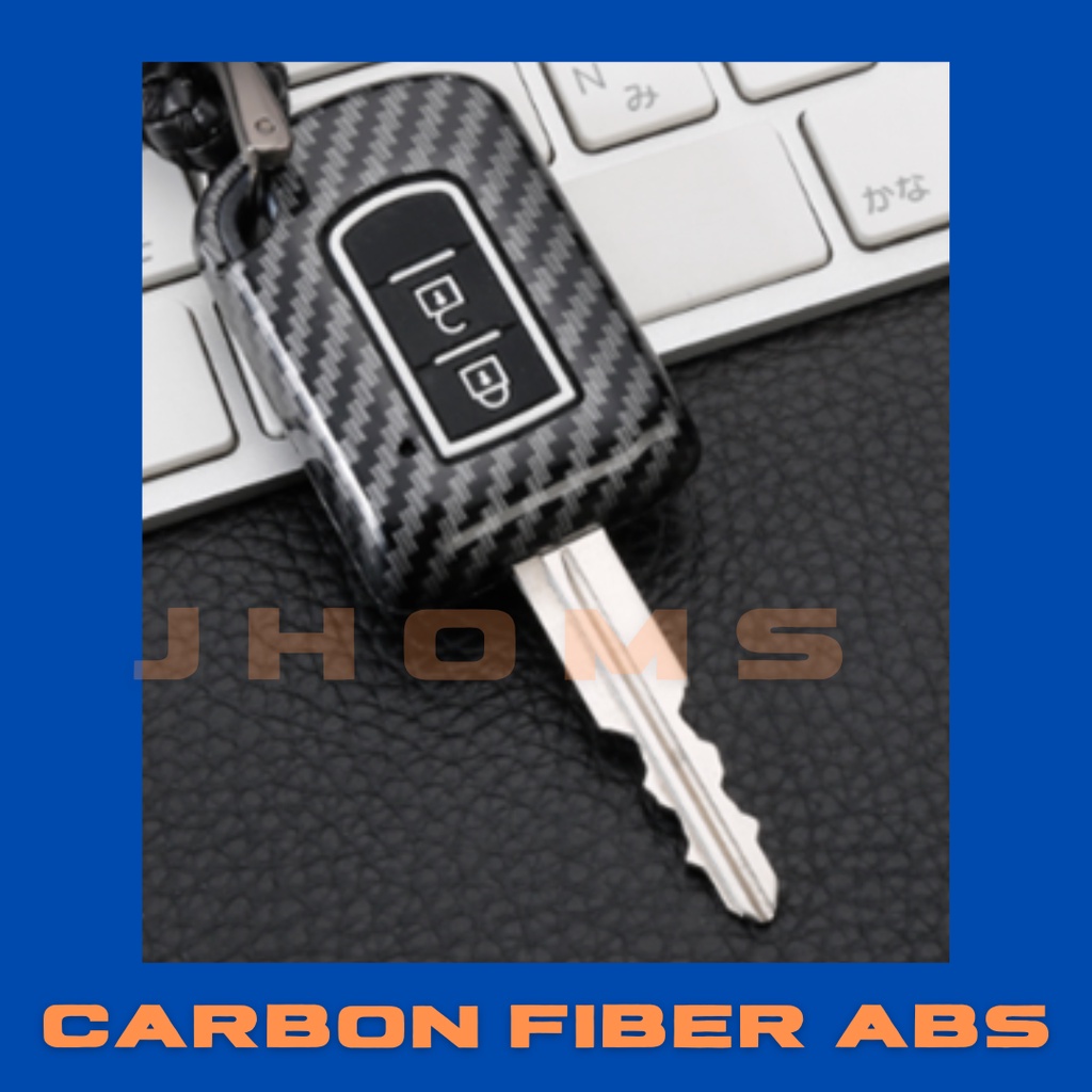 Carbon ABS fiber Car Key Cover for Mitsubishi Xpander GLX, Montero GLX ...