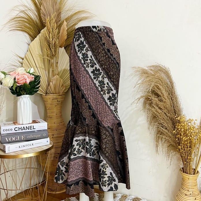 X Best Selling X Gallery batik - mermaid Pleated Skirt aurel batik ...
