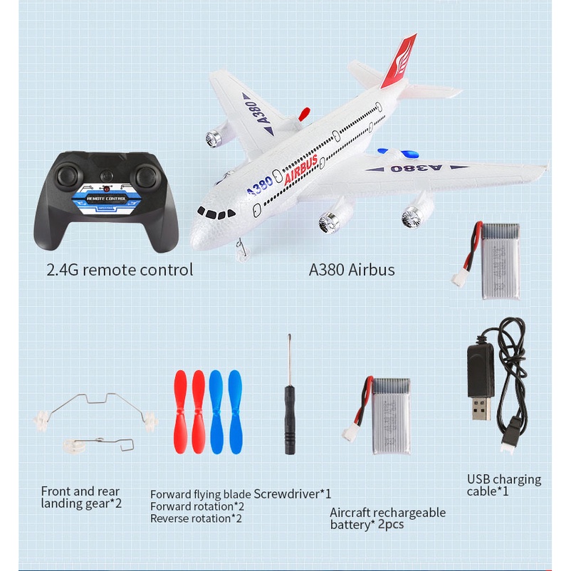 Airplane Airbus A380 420mm Wingspan 2.4G Boeing 747 RC Flying Wing ...