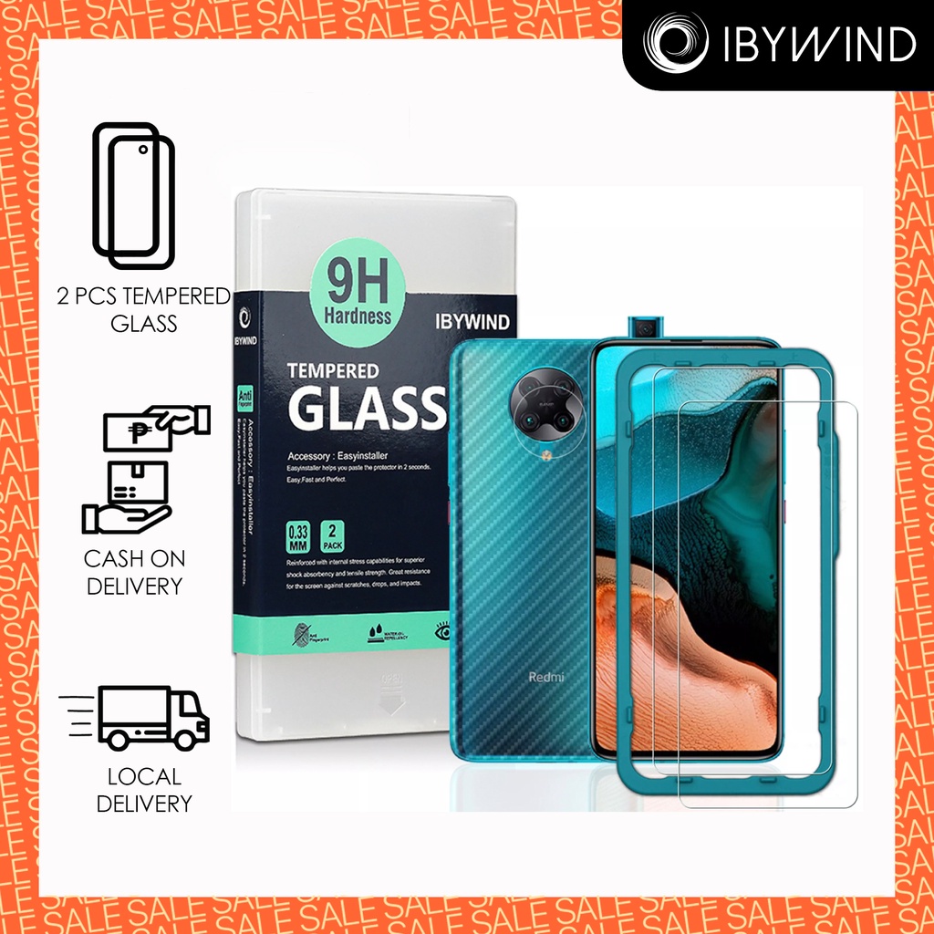 IBYWIND Tempered Glass For Poco F2 Pro, with 2 Pcs Tempered Glass, 1 Pc ...