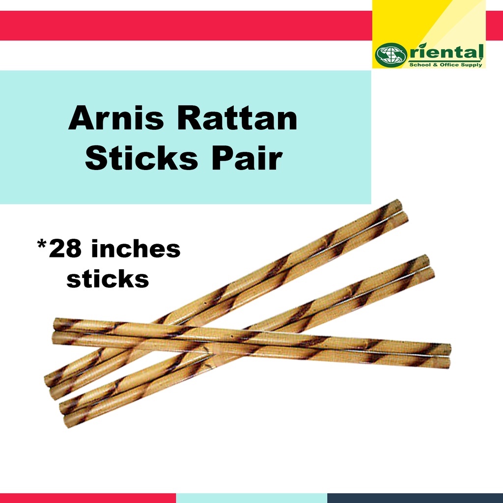 2 PCS. ARNIS STICK PER PAIR (RATTAN) - 28 INCHES LONG - 2 ARNIS STICKS ...
