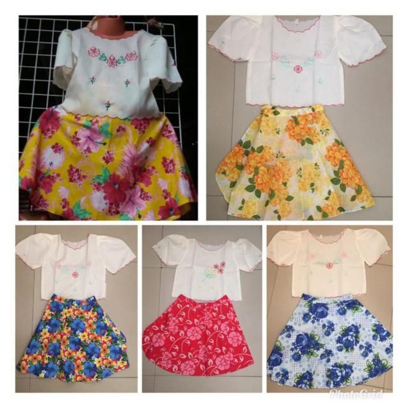 Kimona 3 in1 set (Linggo ng wika)baro'tsaya kids costumes | Shopee ...