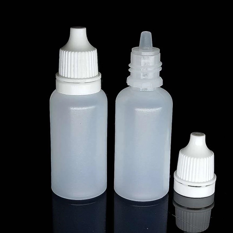Empty Plastic Squeezable Eye Drop Bottles/Eye Liquid Dropper Refillable ...