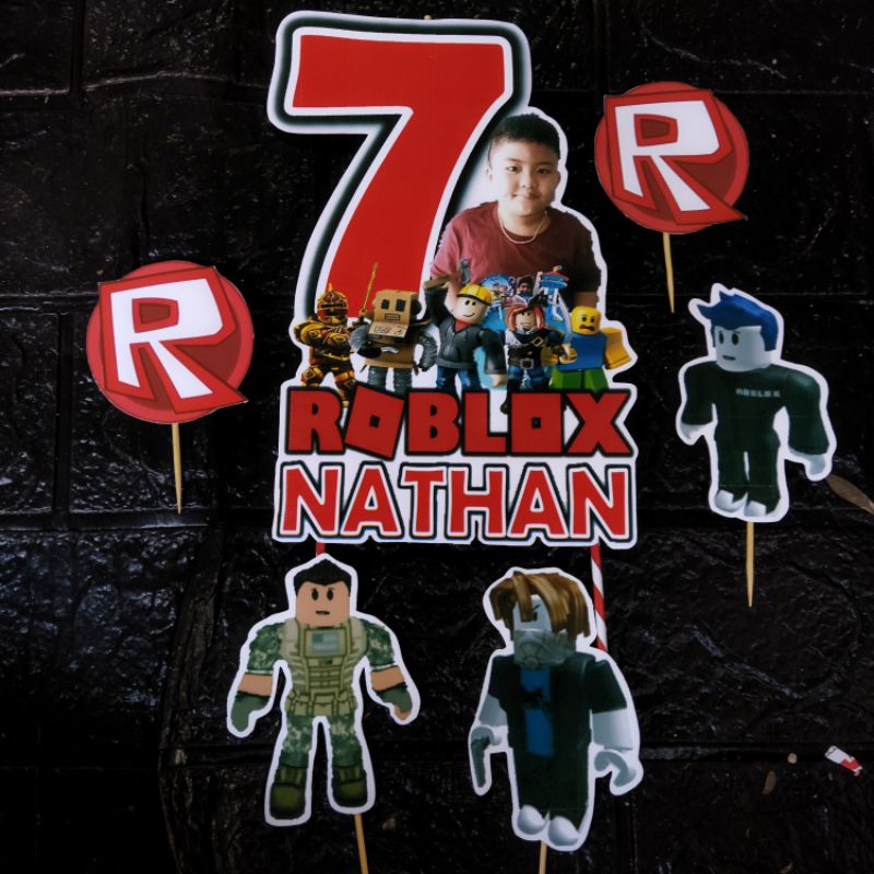 ROBLOX R2 PERSONALIZED CAKE TOPPER SET | Shopee Philippines