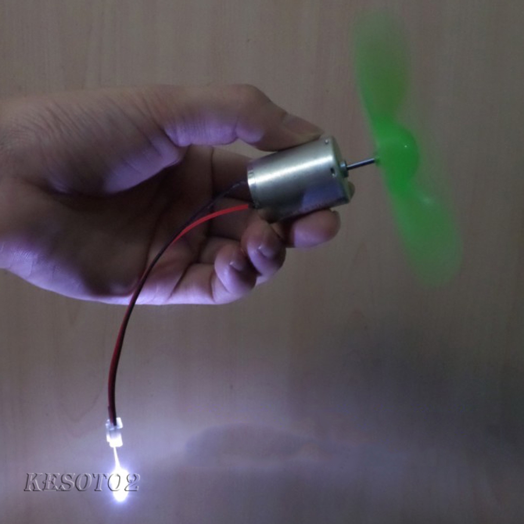 Set Wind Generator Kits Micro DC Motor Wind Blade DIY Assemble Kits ...