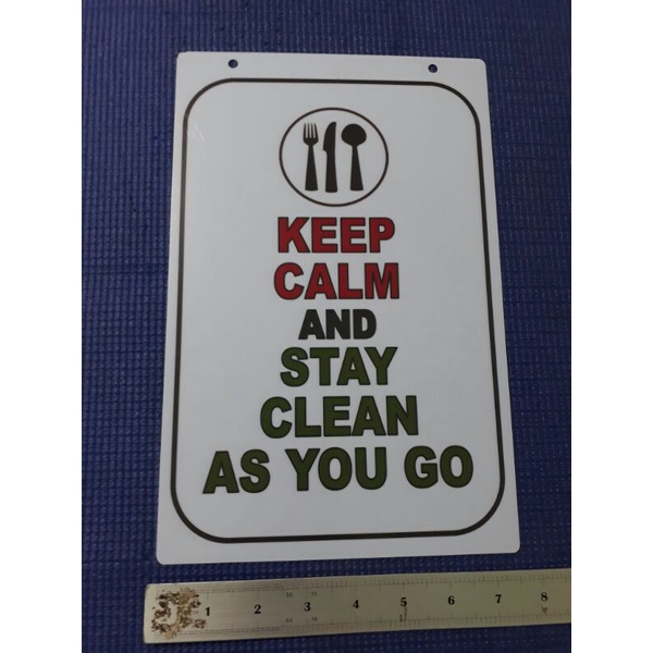Stay Clean as you go SIGNAGE Material: Laminated PVC (like ATM and ID ...