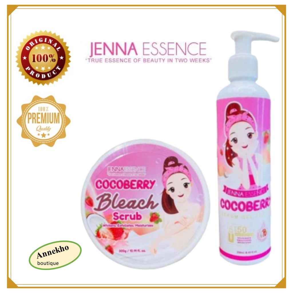 AUTHENTIC! COCOBERRY SERUM GEL LOTION | COCOBERRY BLEACH SCRUB 300grm ...