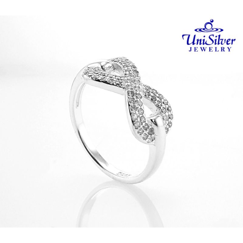 Unisilver 925 Sterling Infinity Ring (RS702-1001) | Shopee Philippines