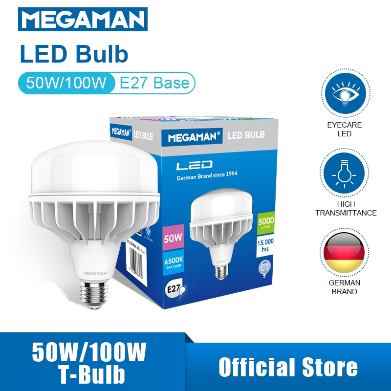 Megaman LED Classic DGL Bulbs Ultra Bright High (50W 100W) E27 6500K ...