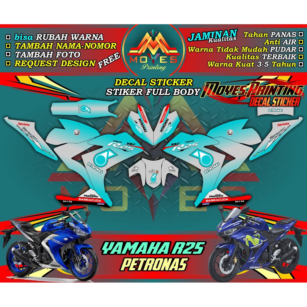 R25 Motorcycle decal r25 r25 Motorcycle full body r25 Motorcycle ...