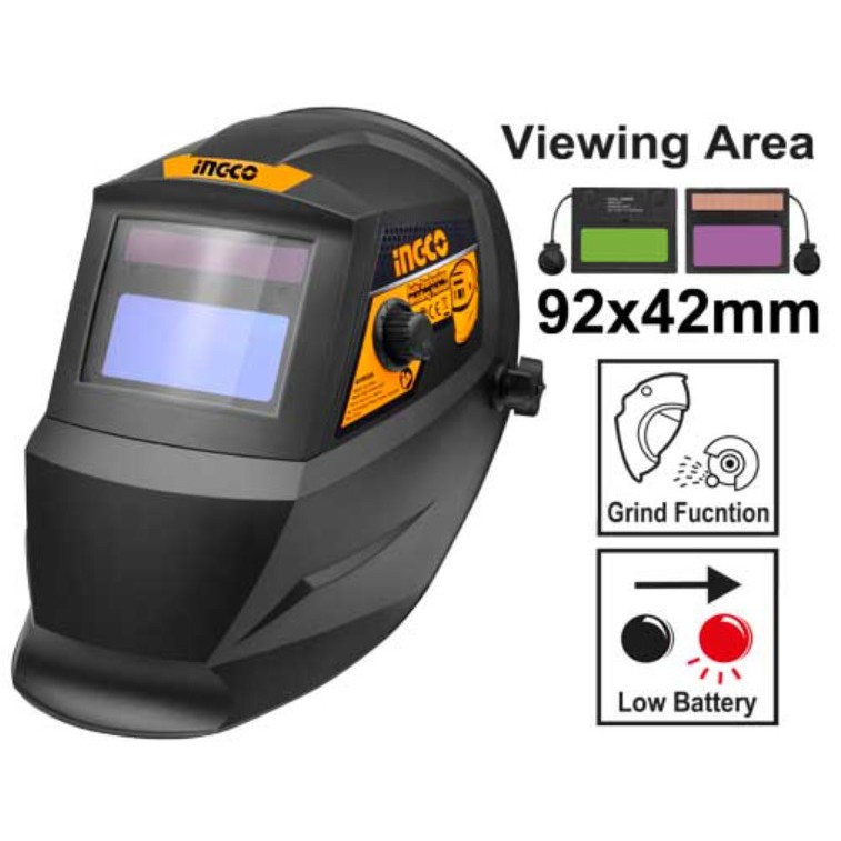 Welding Helmet Mask WELDING Mask AUTO DARK FULL INGCO - AHM008 | Shopee ...