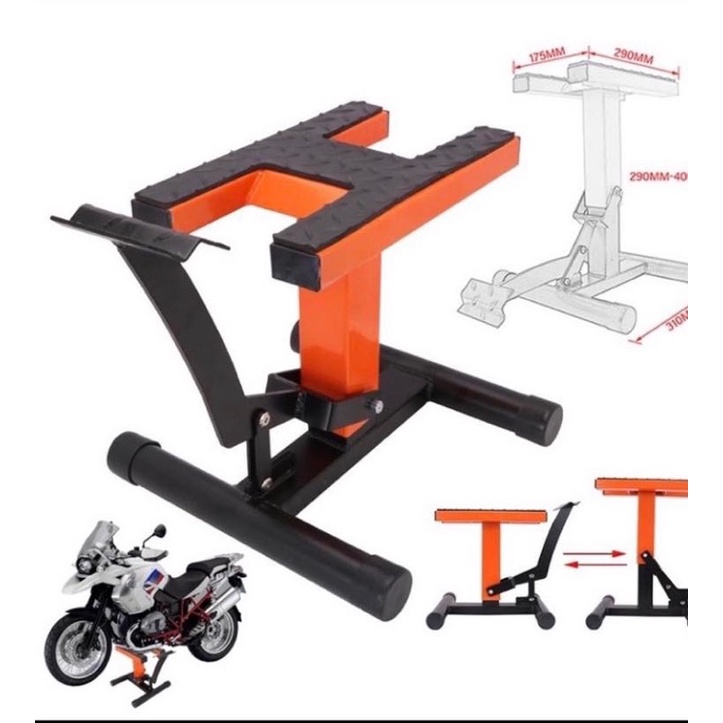 Universal Hydraulic Racing Motorcycle Repair Lift Stand Stool Seat ...