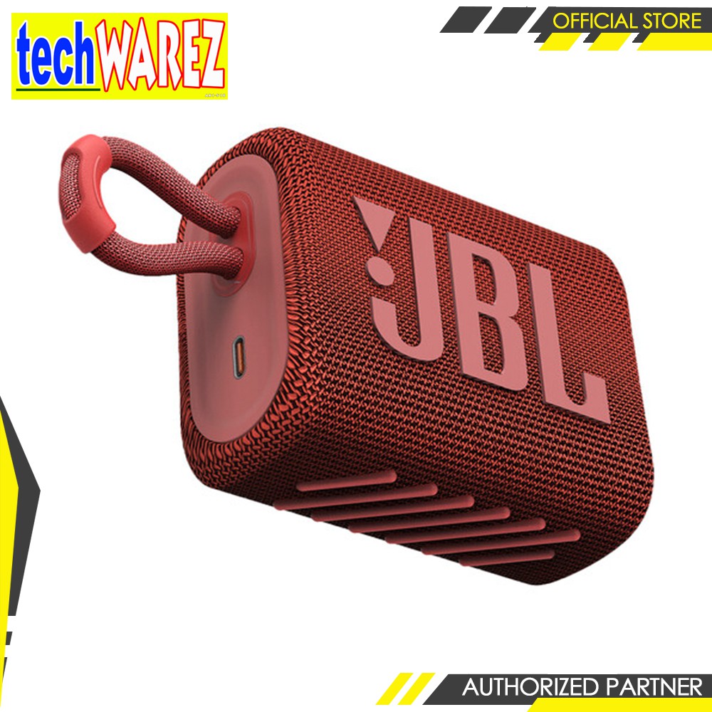 JBL Go 3 Red Portable Waterproof Speaker | Shopee Philippines