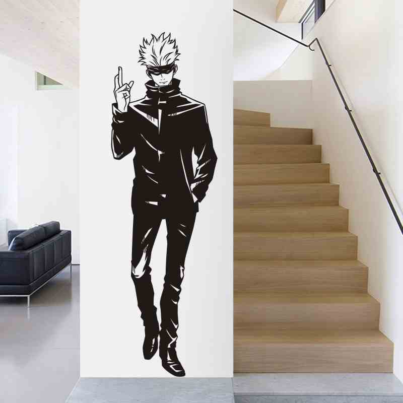 Jujutsu Kaisen Anime Wall Decal Gojo Satoru Cartoon Car Sticker Vinyl ...