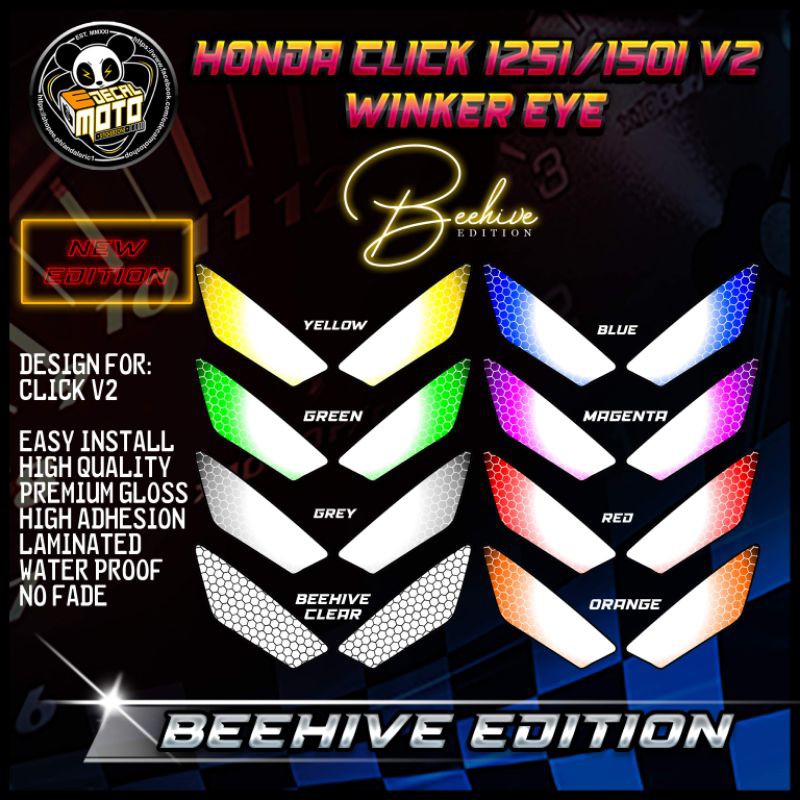 HONDA CLICK 125i/159i V2 WINKER EYE TINT NEW EDiTION 2022 | Shopee ...