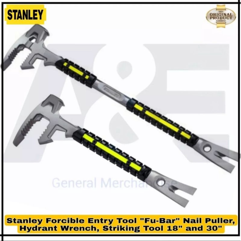 Stanley Forcible Entry tool Fu-bar/Fubar 55-121 18”, 55-122 30 ...