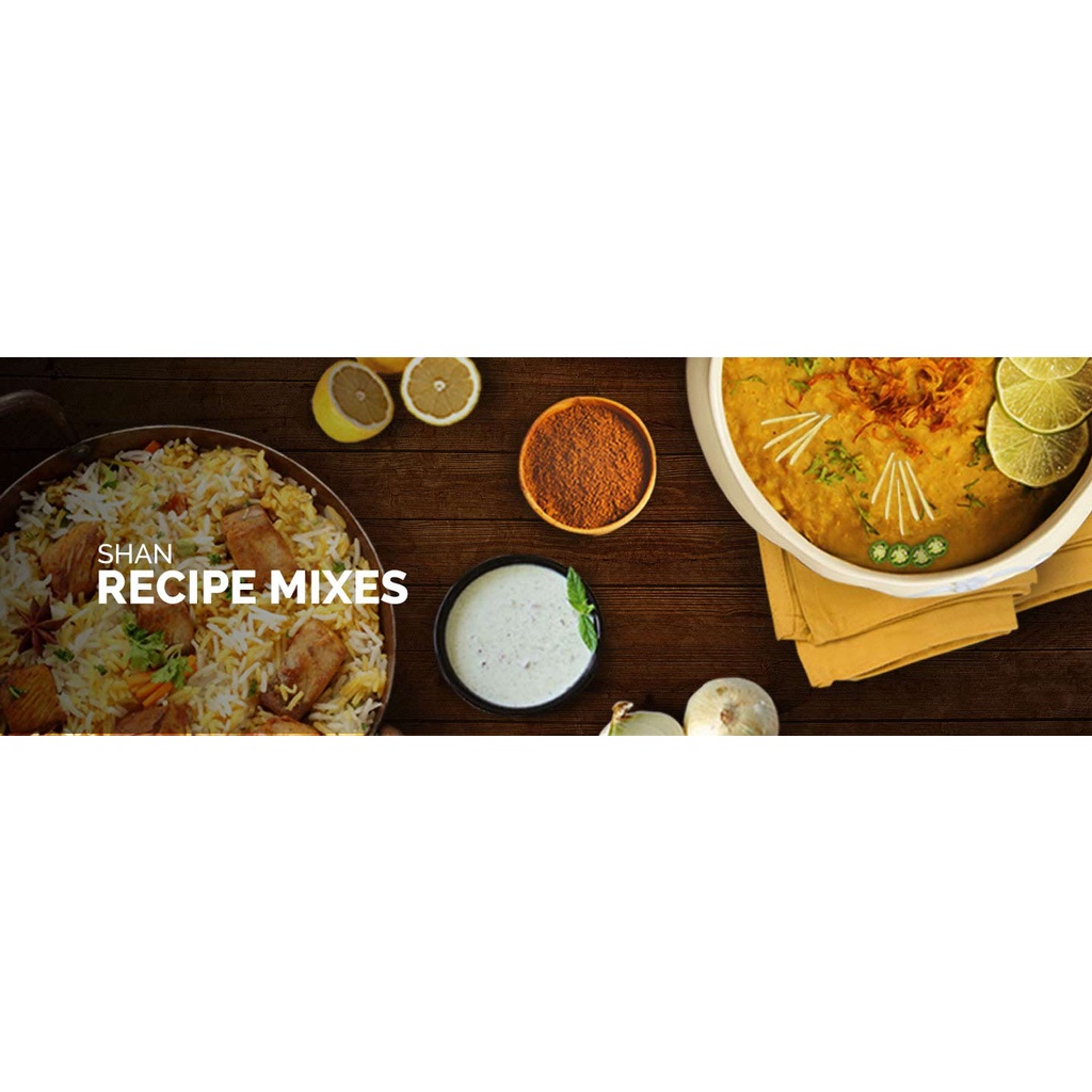 Shan Recipe Mixes (BBQ, Curry, Haleem, Biryani, Pilaf, Chaat Masala ...