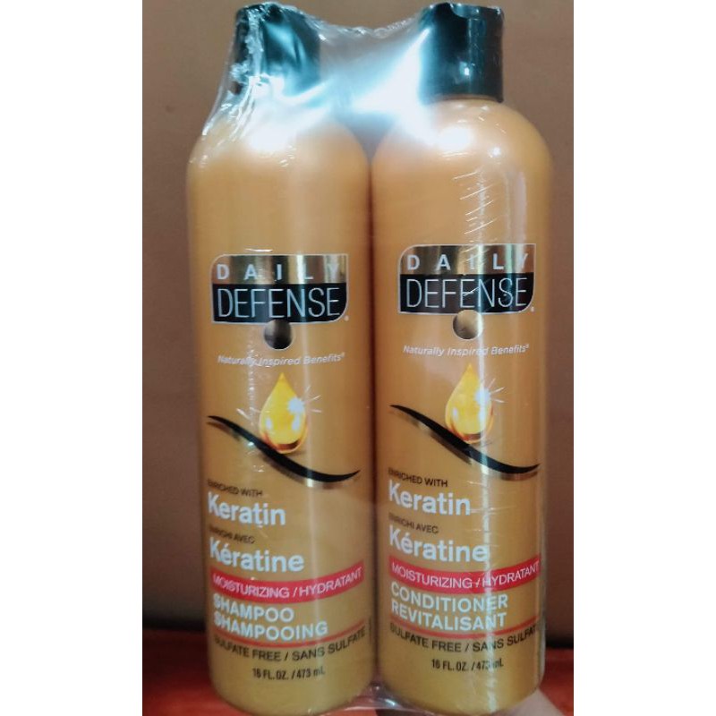 Daily Defense Keratin SHAMPOO ONLY ( 2 set ) | Shopee Philippines