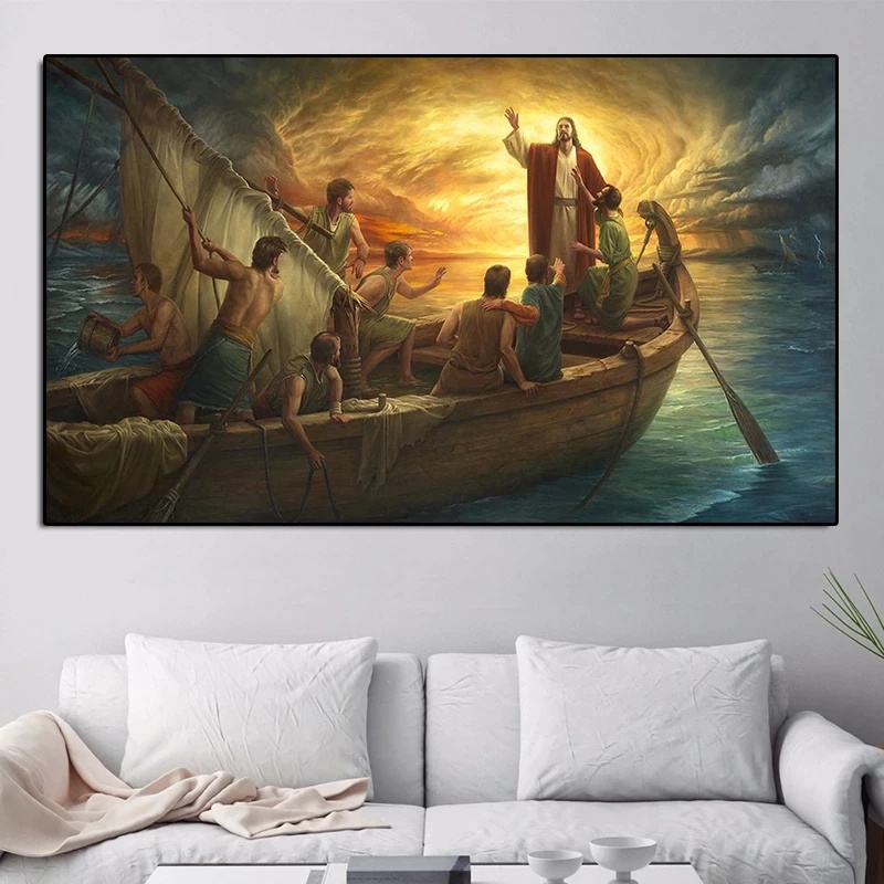 Jesus Christ Canvas Painting Home Decor Print Poster Picture No Frame ...