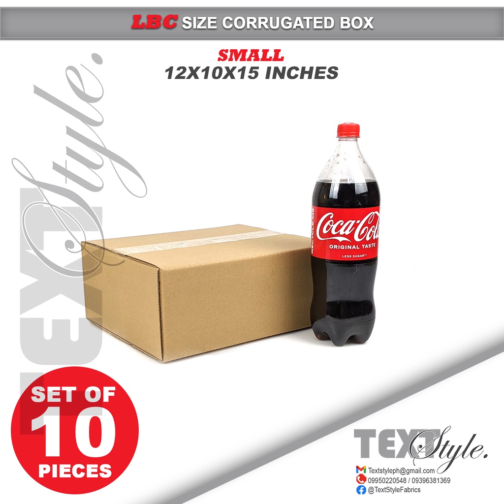 Textstyle Small LBC Express Sizes Corrugated Cargo Shipping Boxes ...
