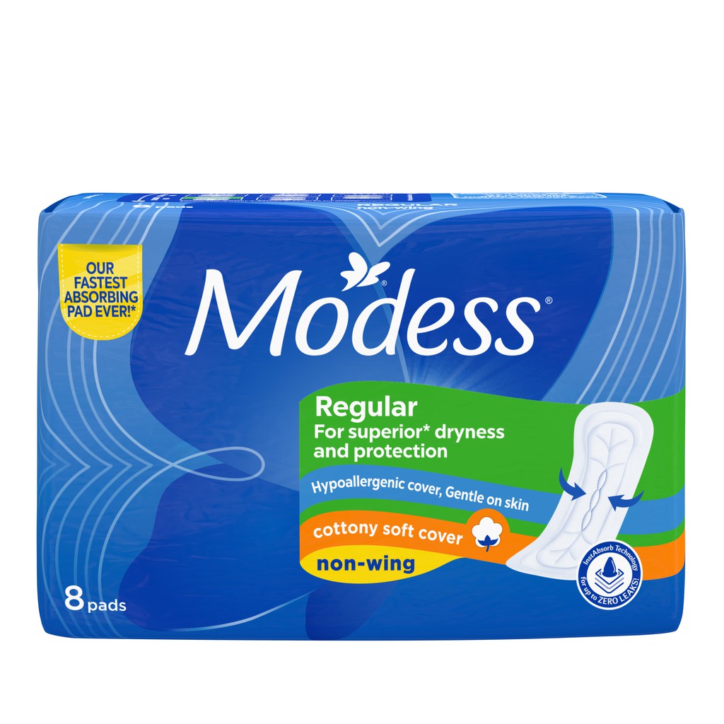Modess Cottony Soft Non-Wing Sanitary Napkins 8S | Shopee Philippines
