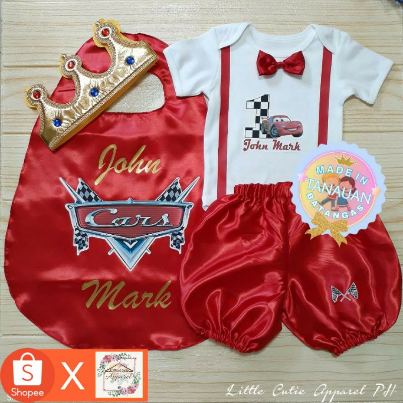 DISNEY PIXAR CARS/RACING THEME OUTFIT (FREE NAME) | Shopee Philippines